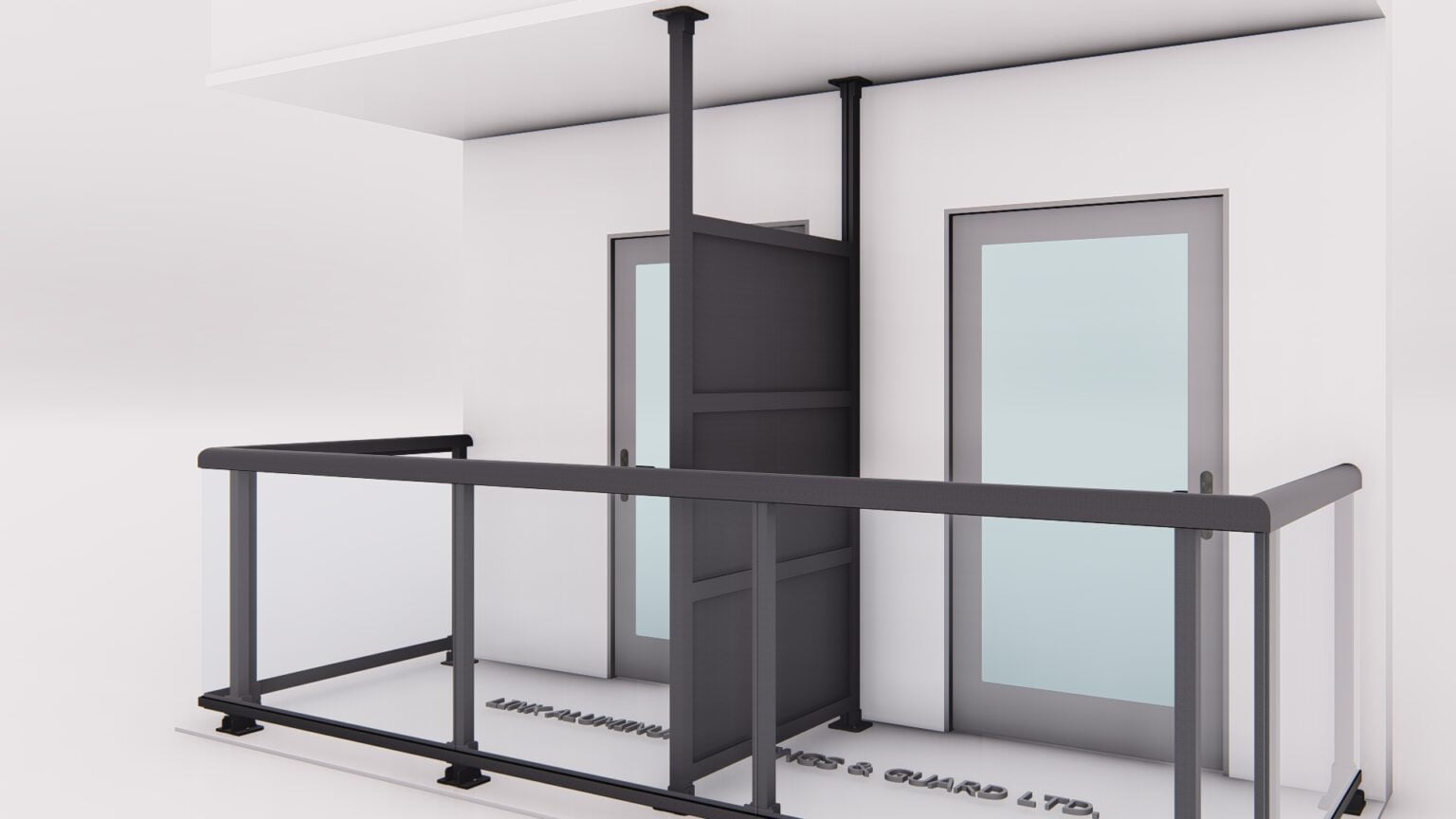 LRD-0001-C Aluminum Panel Divider – Link Aluminum Railings & Guard Ltd.