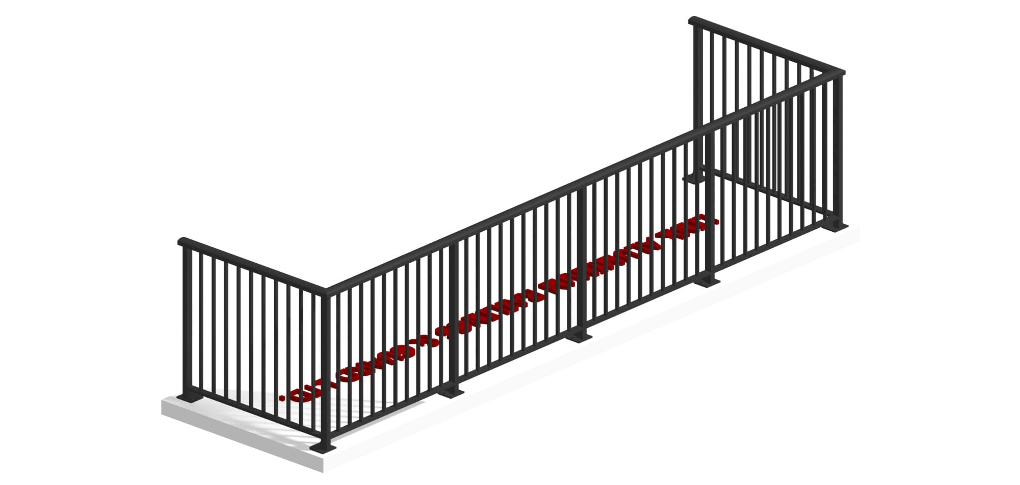 LRAP-1002 Aluminum picket system (Welded) – Link Aluminum Railings ...