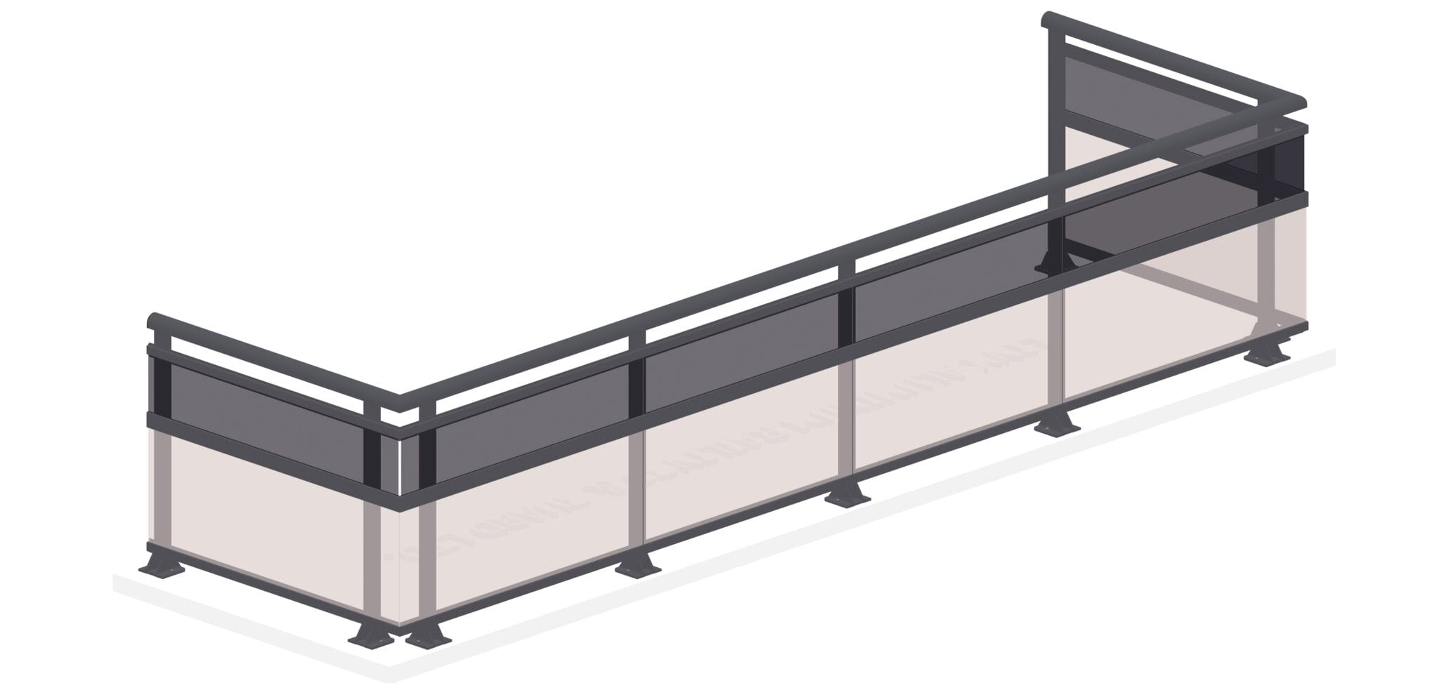 LRDG-0001-A Top mounted double glass railing – Link Aluminum Railings ...